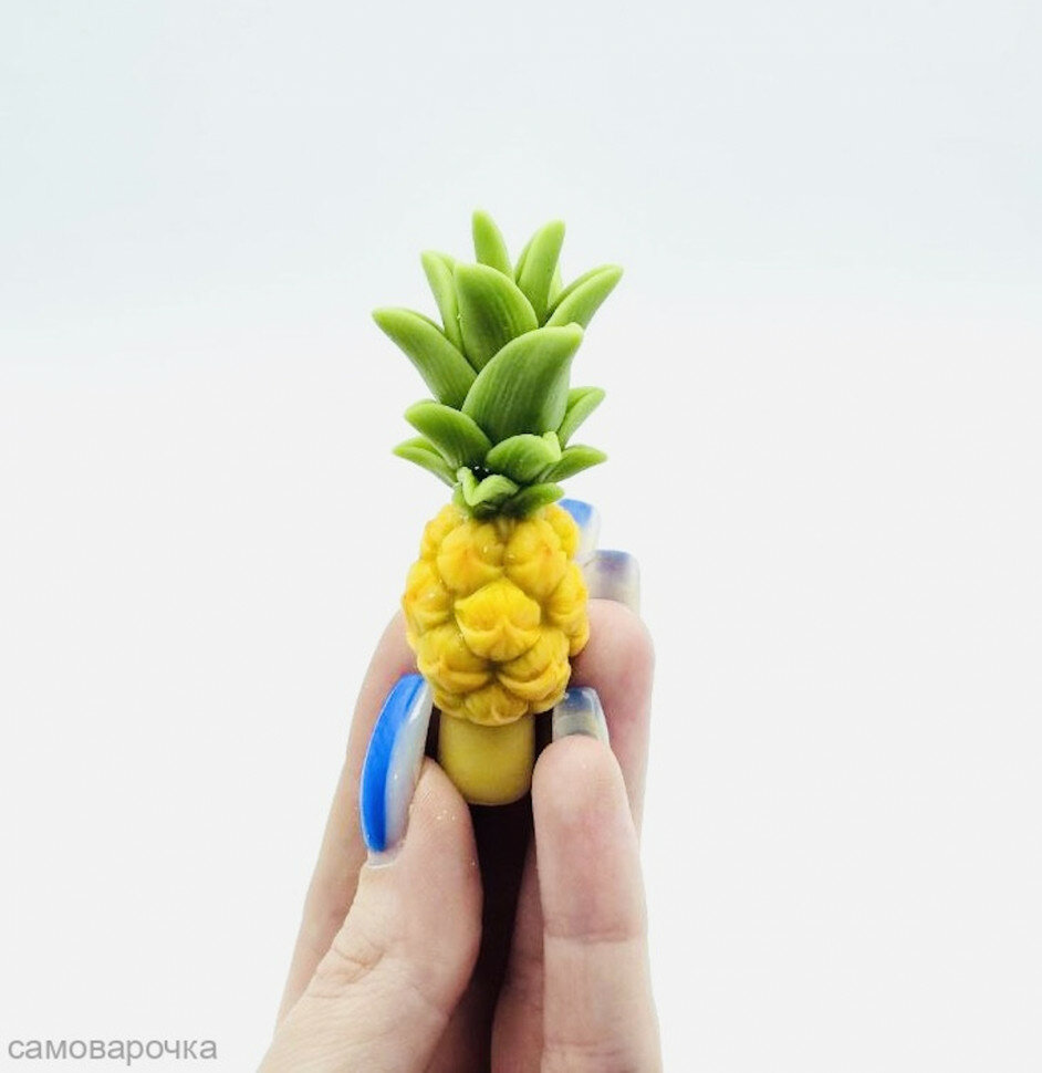 Мини ананас cиликоновая форма для шоколада, гипса, свечей 3D