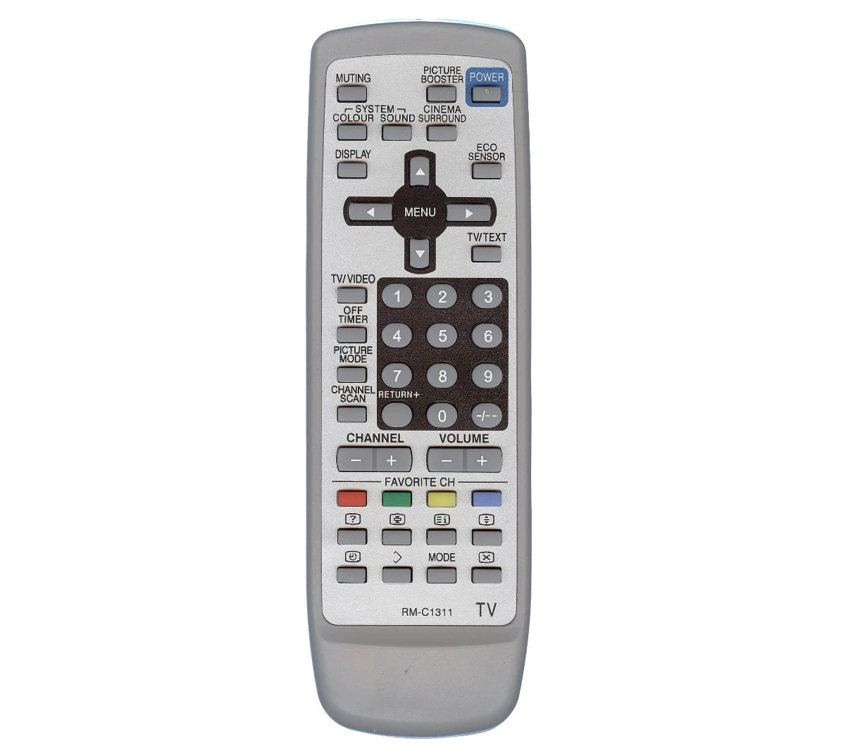 Пульт Huayu RM-C1311, для телевизора, JVC, цвет серый, ИК-сигнал