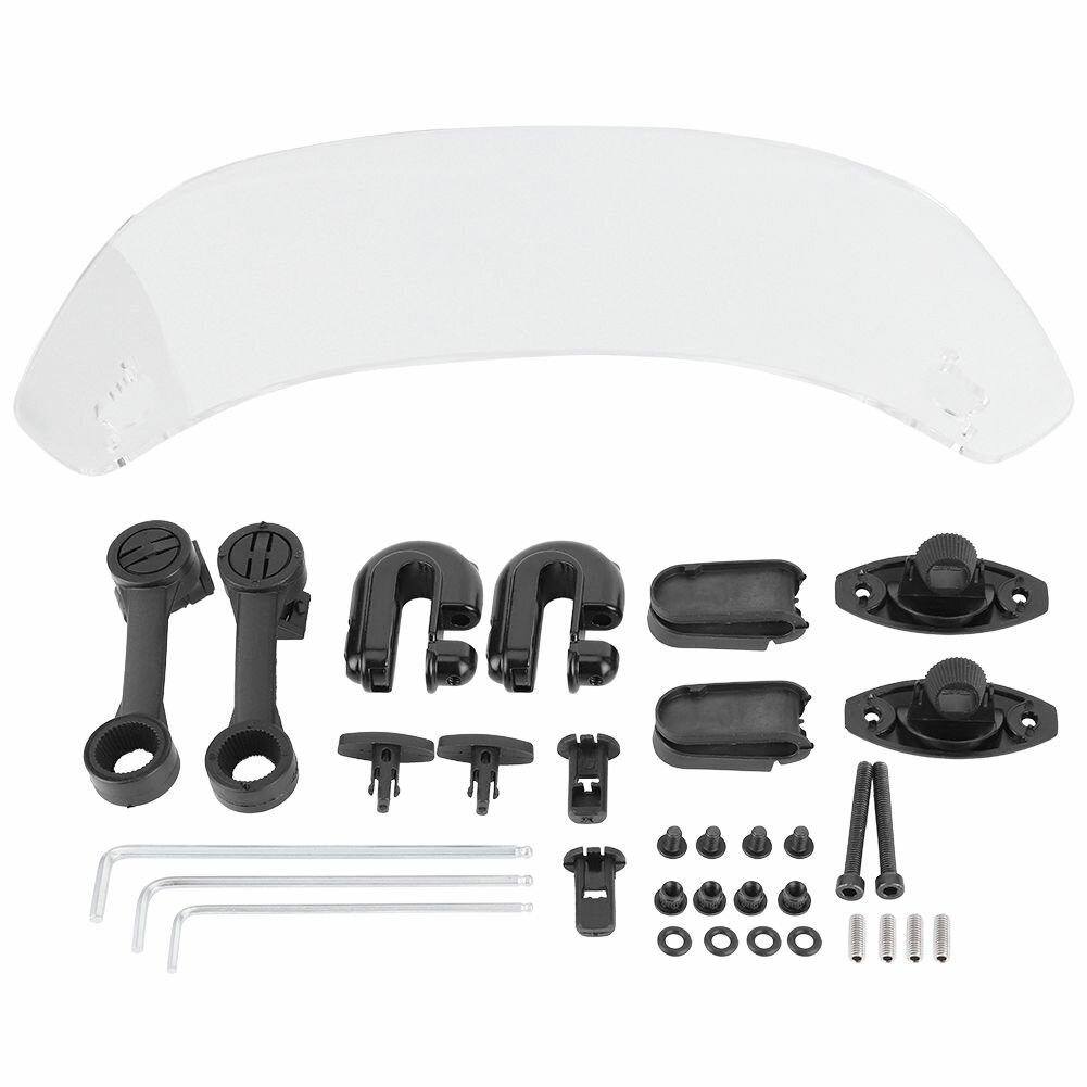 Большое прозрачное лобовое стекло диаметром 37 см