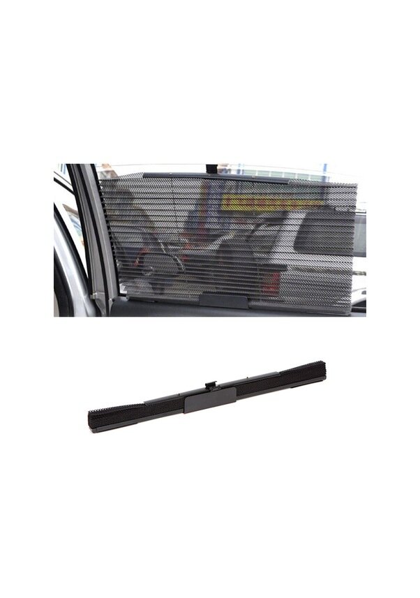 Автоматический солнцезащитный козырек, солнцезащитный козырек на присоске для автомобиля, автомобильный шторный козырек, чехол для стайлинга автомобиля, размер: 46 х 60 см, черный