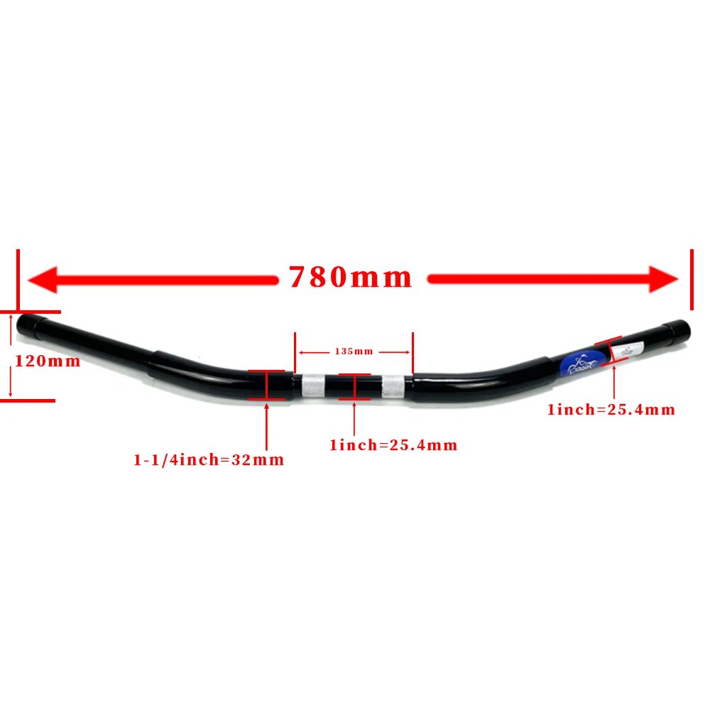 Мотоциклетные рули 1-1/4 дюйма для Harley XL883/XL1200-X48 Dyna Softtail Street Bob Low Rider NIGHT Rod V-rod Bright black 780mm