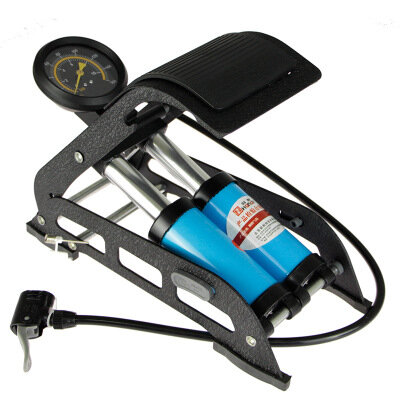 Насос воздушный Ou Nai 4310S, двухцилиндровый, переносной, для велосипеда, мотоцикла, автомобиля