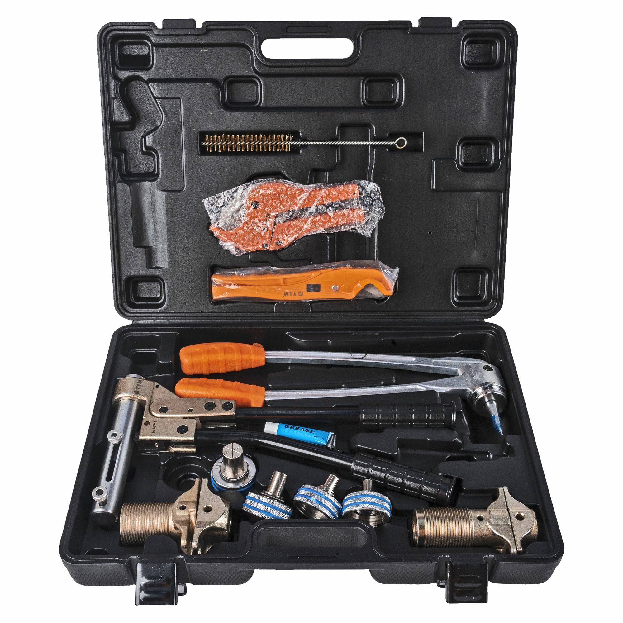 Комплект гидравлического инструмента для труб PEX и аксиальных фитингов ДУ: 16-32, TIM, FT1240B-QC