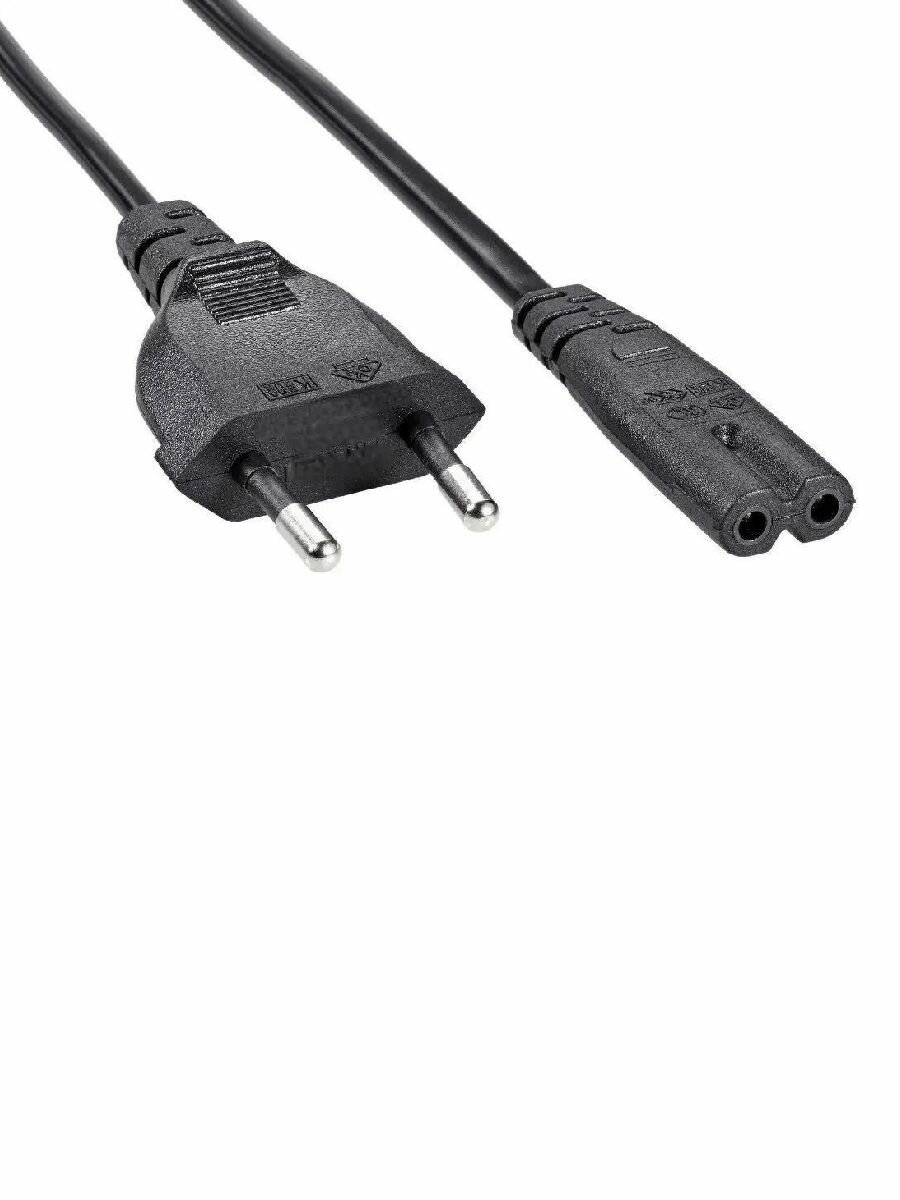 Шнур сетевой для бытовой техники "8" с кабелем 2x0. 75мм2 1.8 м (5-180 1.8)