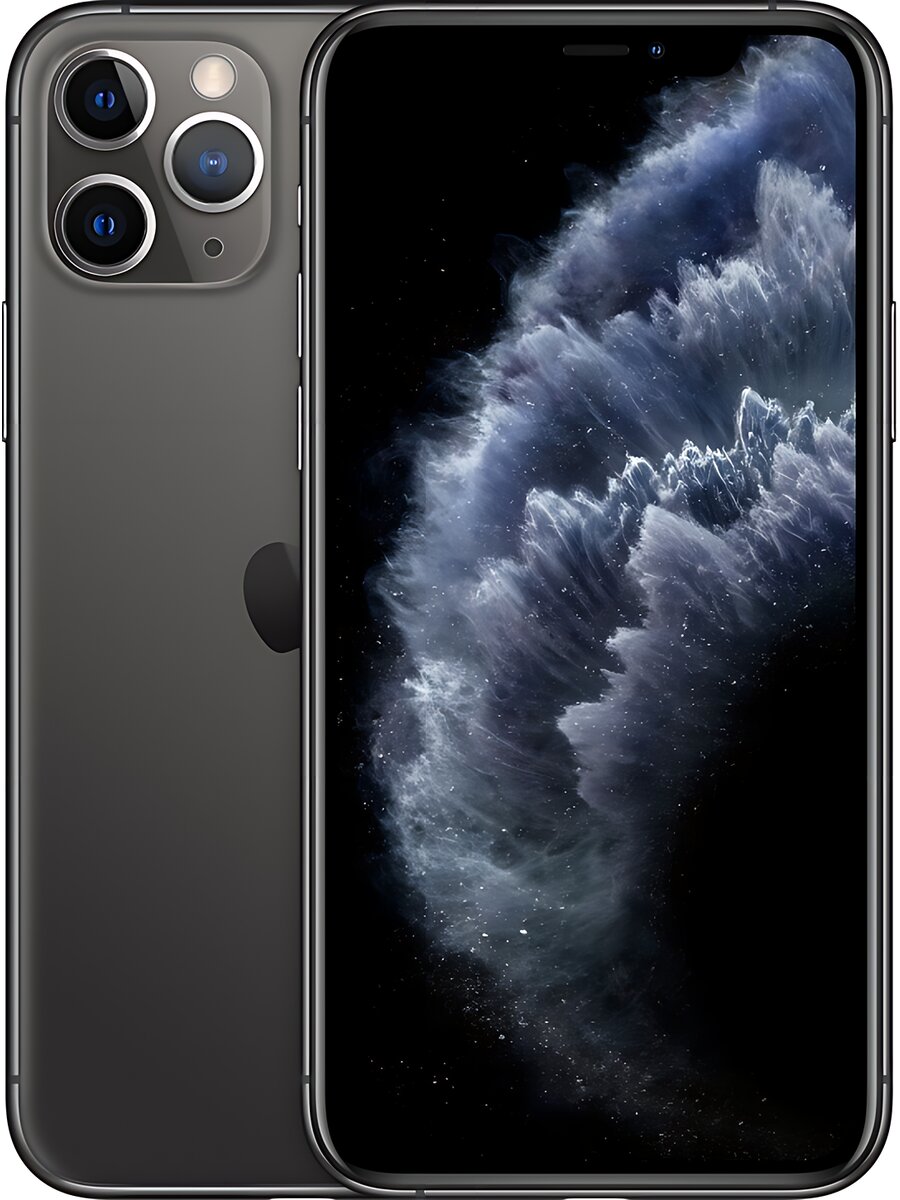 Смартфон iPhone 11 Pro, 128ГБ, NFC, Space Gray, влагозащита IP68, A13