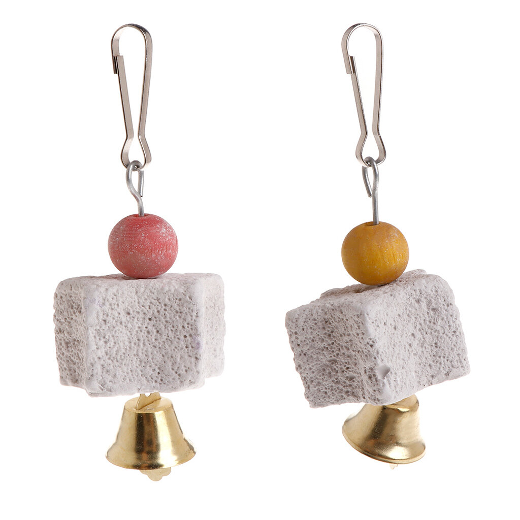 Птичьи Скрежещущие зубами Жевательные Лакомства Игрушка с Колокольчиками для Попугаев Волнистых попугайчиков Неразлучников Песчанок Мышей Кроликов