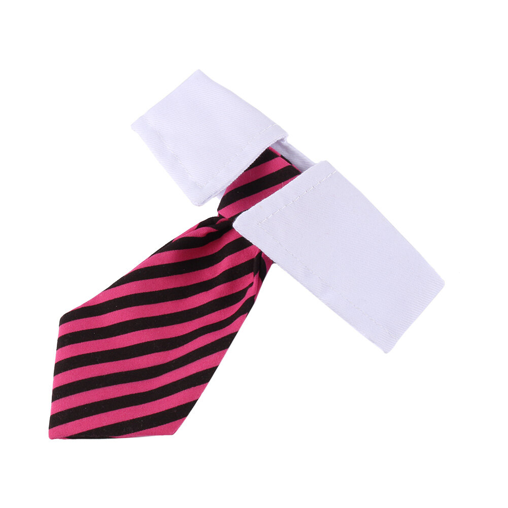 Белый регулируемый ошейник с галстуком-бабочкой для домашних животных для кошек и щенков, красивый дизайн в полоску, удобный воротник на шее