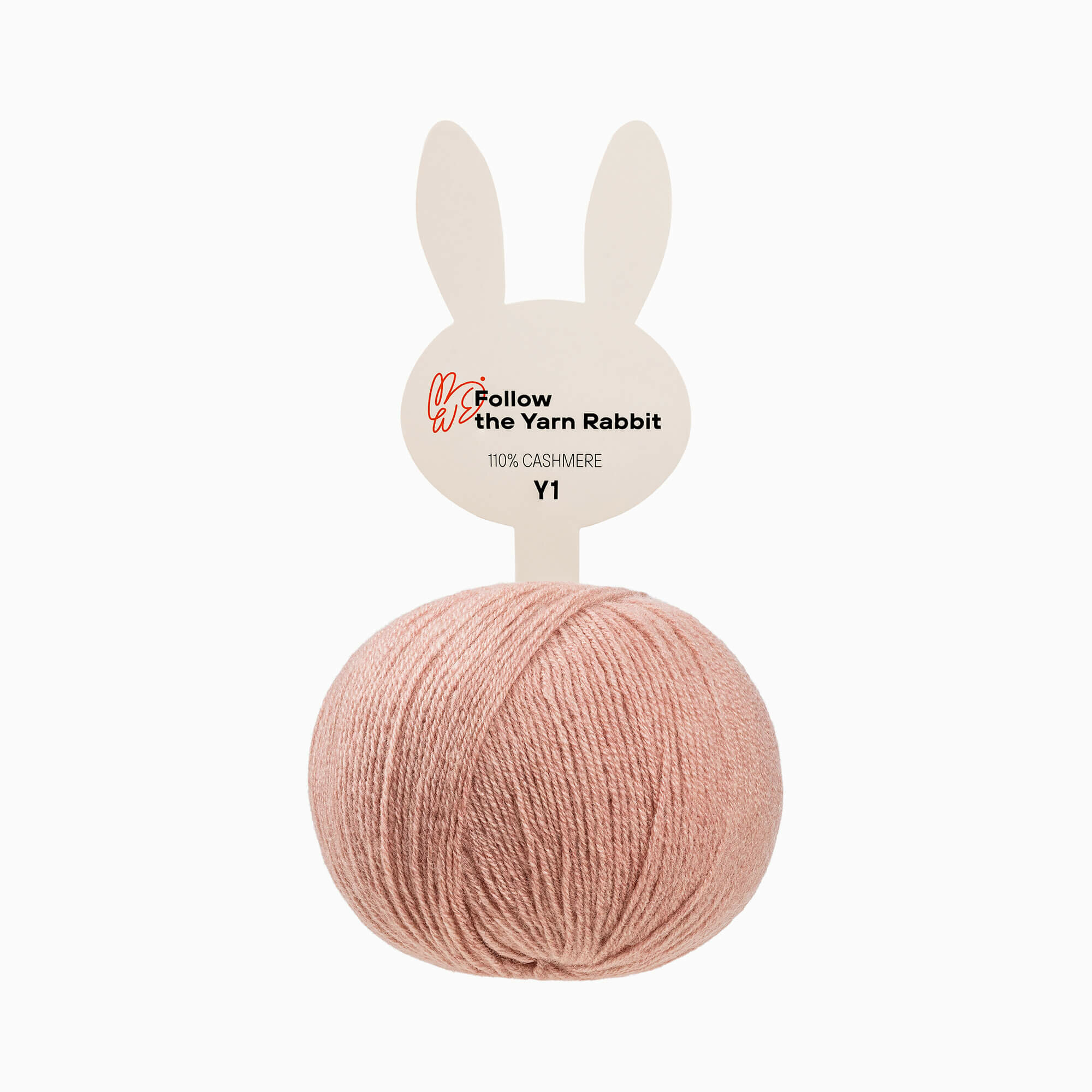 Кашемир 100% Y1 Pinky Swear 210 м / 50 гр FOLLOW THE YARN RABBIT