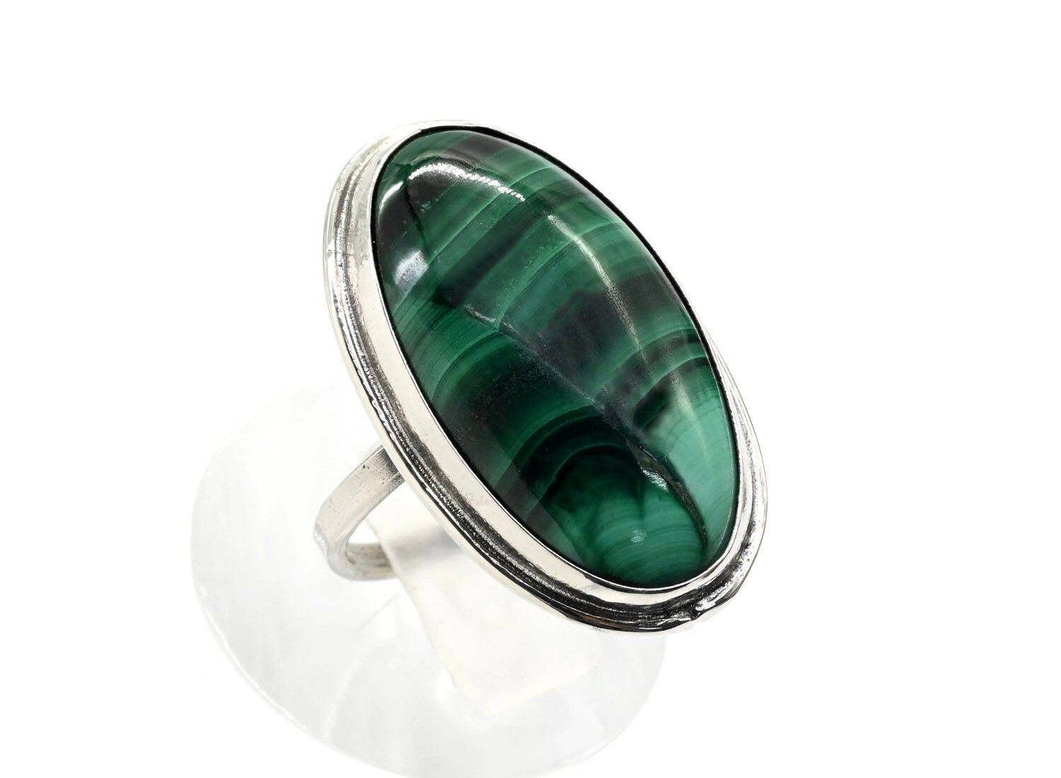 Кольцо, малахит