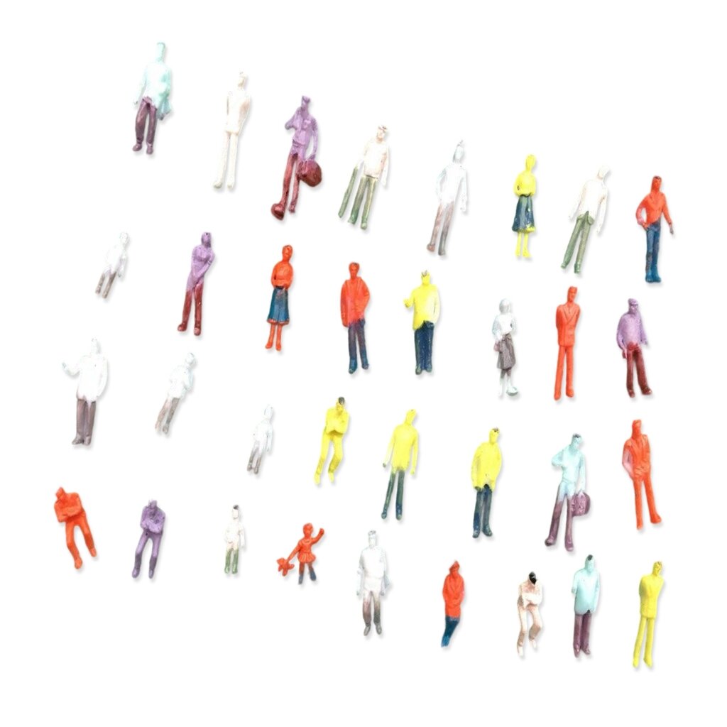 25 штук детализированные миниатюрные фигурки людей для городских диорам