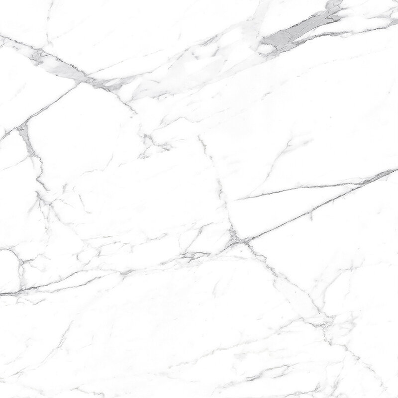 Керамогранит Ceradim Carrara Terrific Silver белый матовый 60х60 см