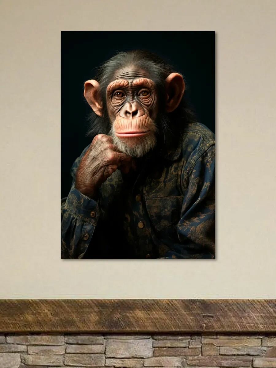 Картина на стену "Обезьяна" 30х40см 1шт.