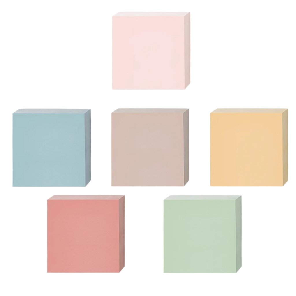 Красочная Бумага Для Заметок 3x3 дюйма Самоклеящаяся Бумага Для Заметок Красочная Бумага Для Заметок Блокноты Без Подкладки для Письма 100 Листов / Блокнот