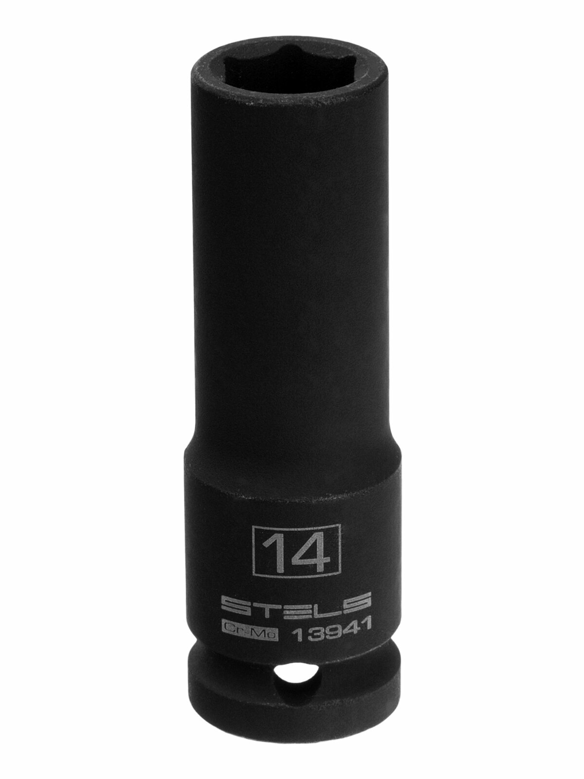 Головка ударная удлиненная шестигранная Stels 14 мм, 1/2", CrMo 13941