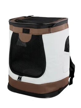 Рюкзак-переноска для животных, для кошек, для собак, "Не Один Дома" Фокси, коричневый, 32х30х43 см