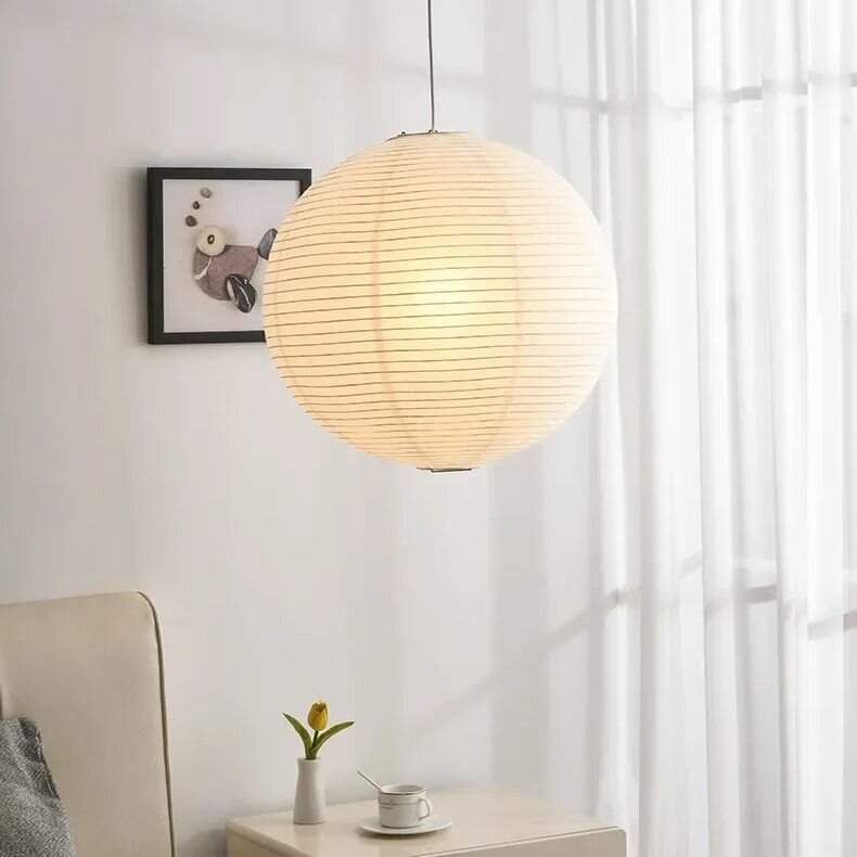 Светодиодная Люстра В Форме Фонаря В Стиле Ретро, изготовленная Из Рисовой Бумаги. Домашние Декоративные Светильники, Подходящие Для Ресторанов, Чайных, Спален И Т. Д.