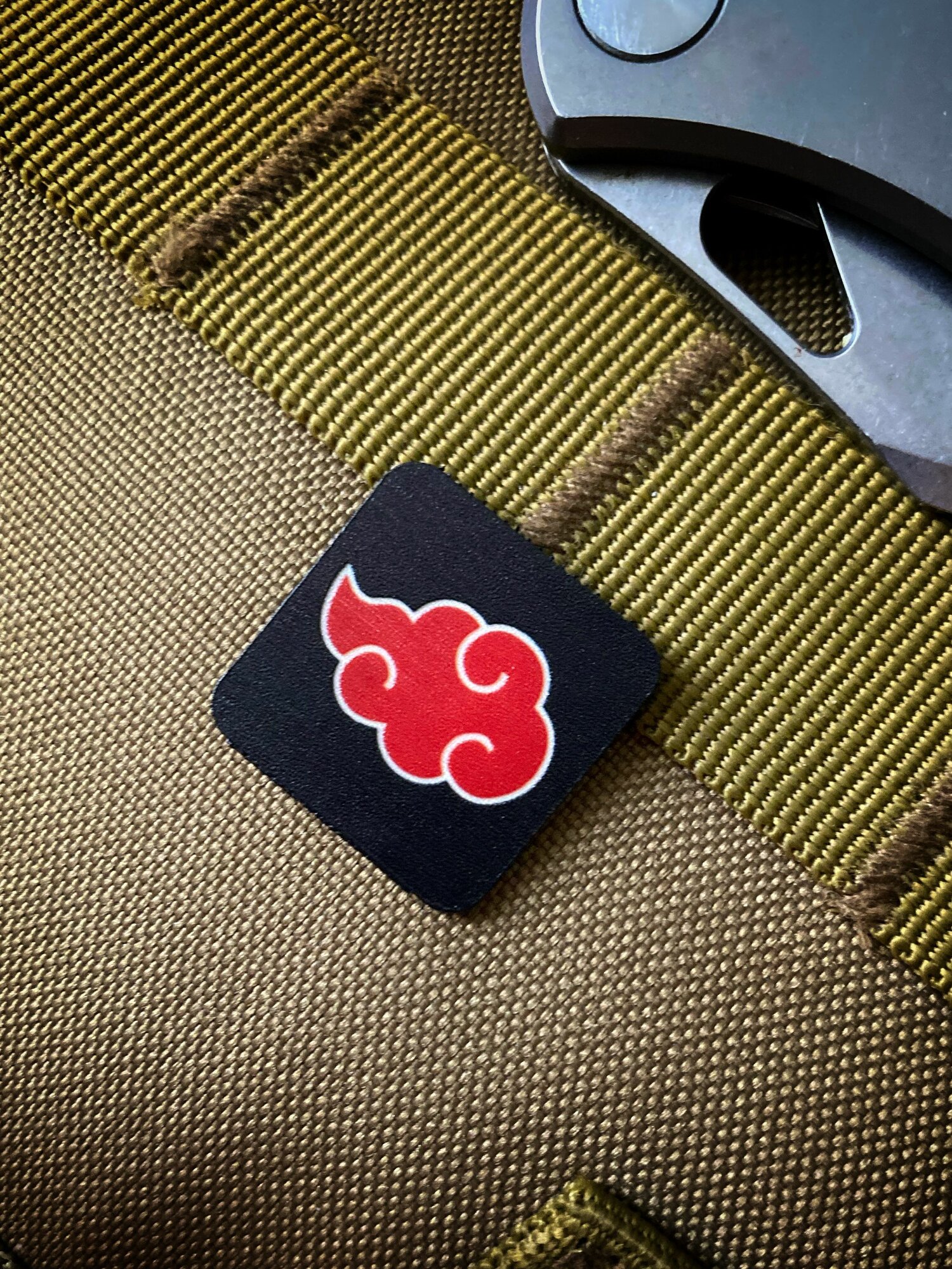 Патч светящийся облака наруто , шеврон на липучке