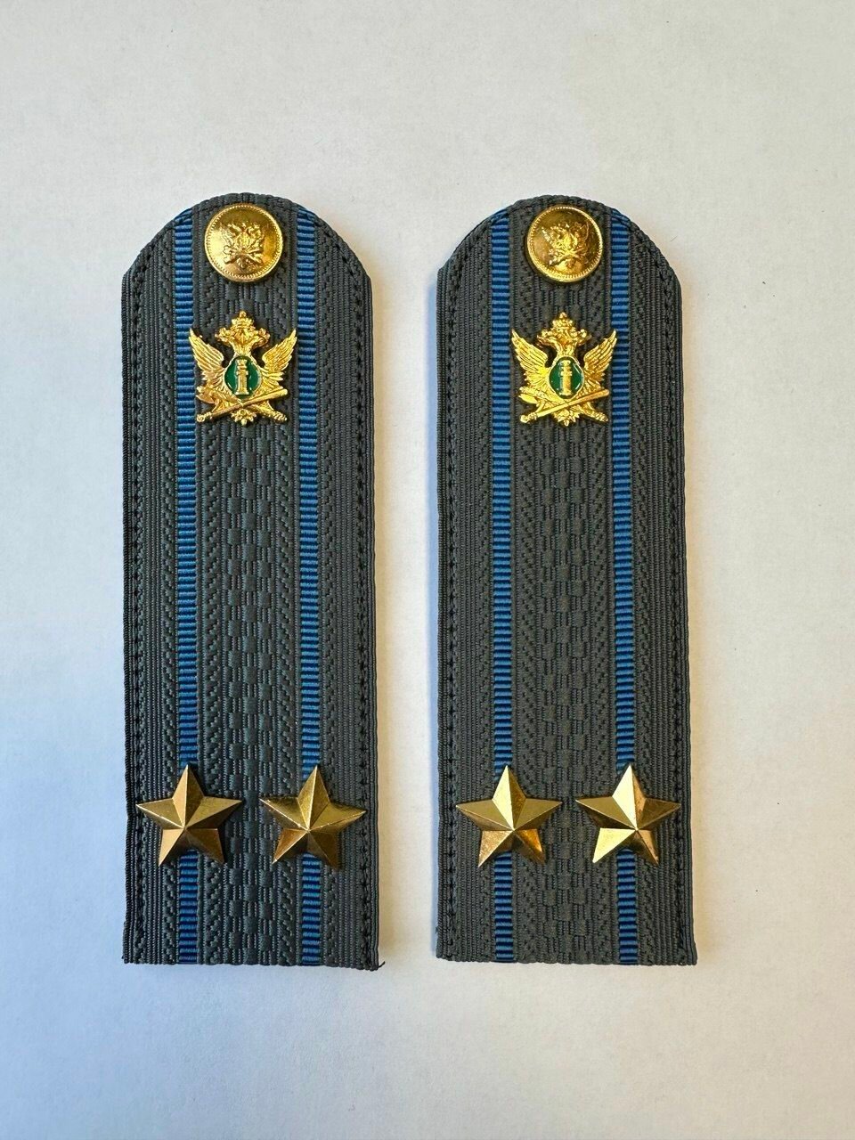 Погоны фссп с фурнитурой серые Подполковник