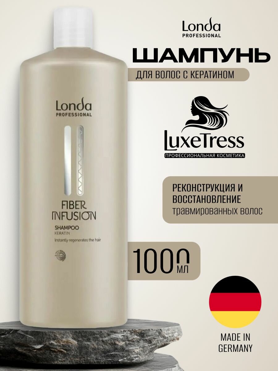 LONDA- Шампунь с кератином для волос FIBER INFUSION 1000 мл