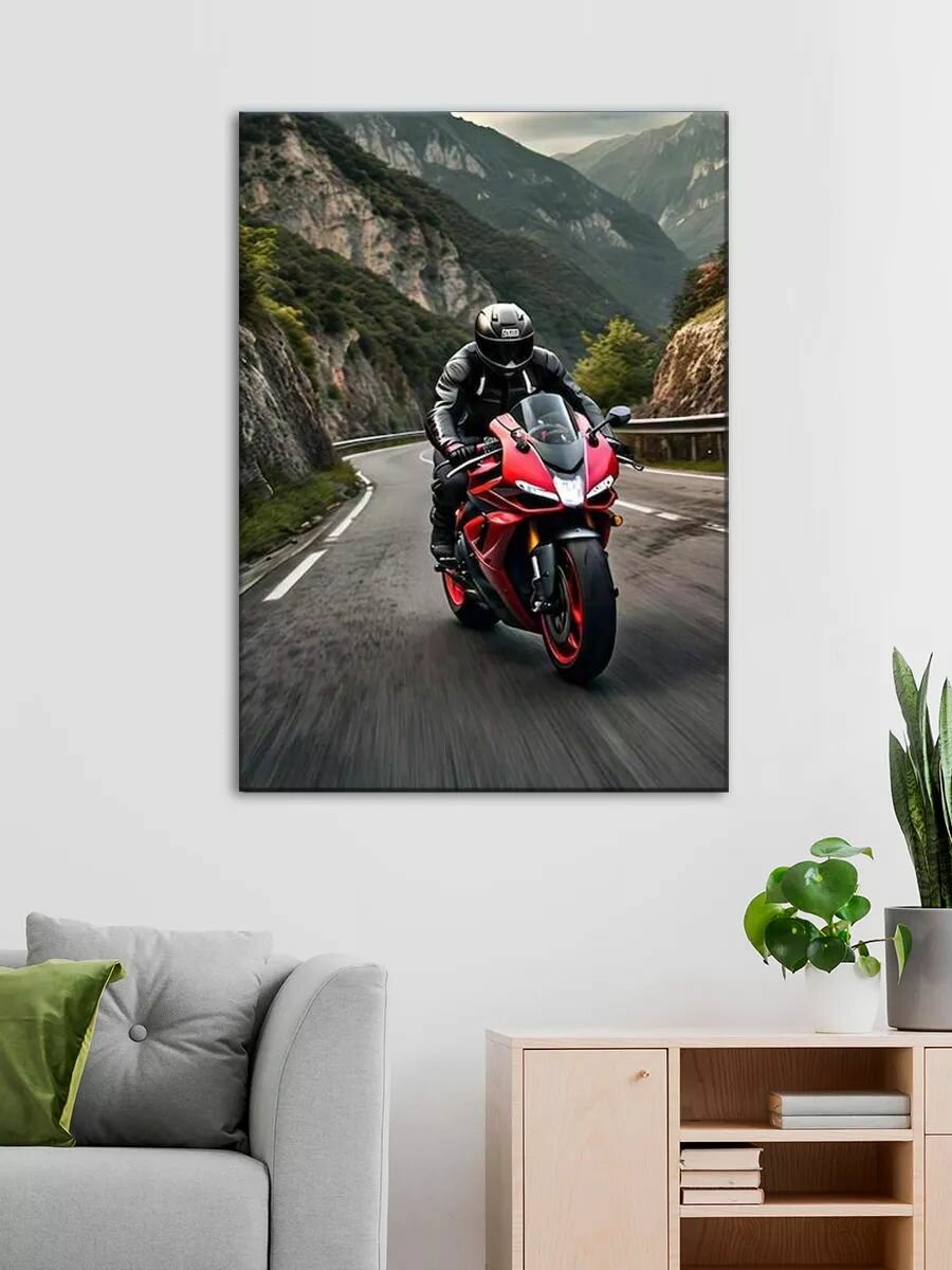 Картина на стену "Мотоциклы", 50x70 см