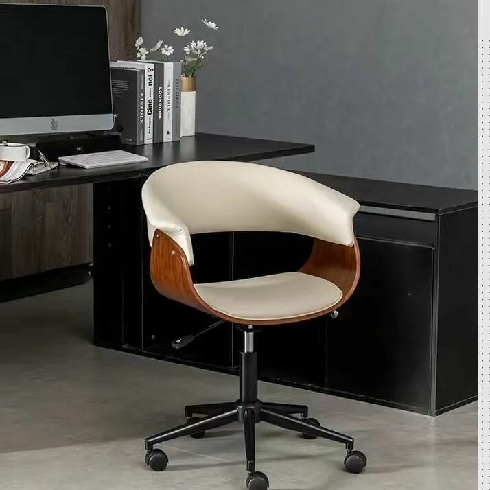 Кресло руководителя, белый; натуральный Красивый цвет J230