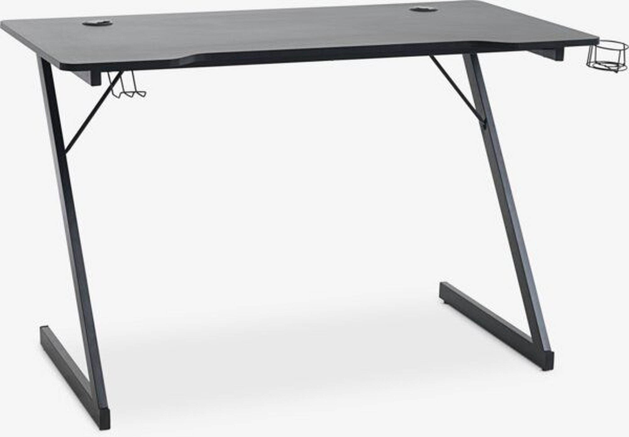 Письменный стол Jysk "HALSTED", шпон, сталь, черный, 60x120x74 см