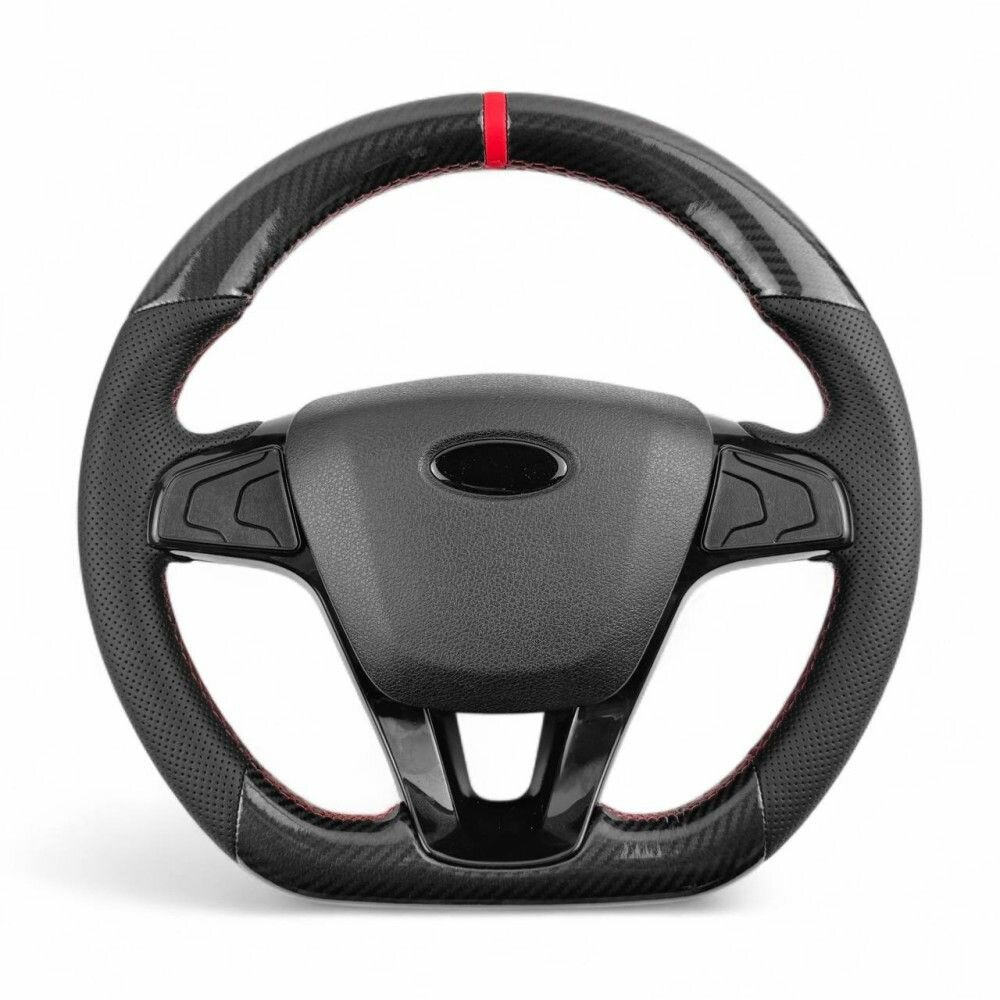 Руль 2107-2121 ВАЗ-нива карбон красный