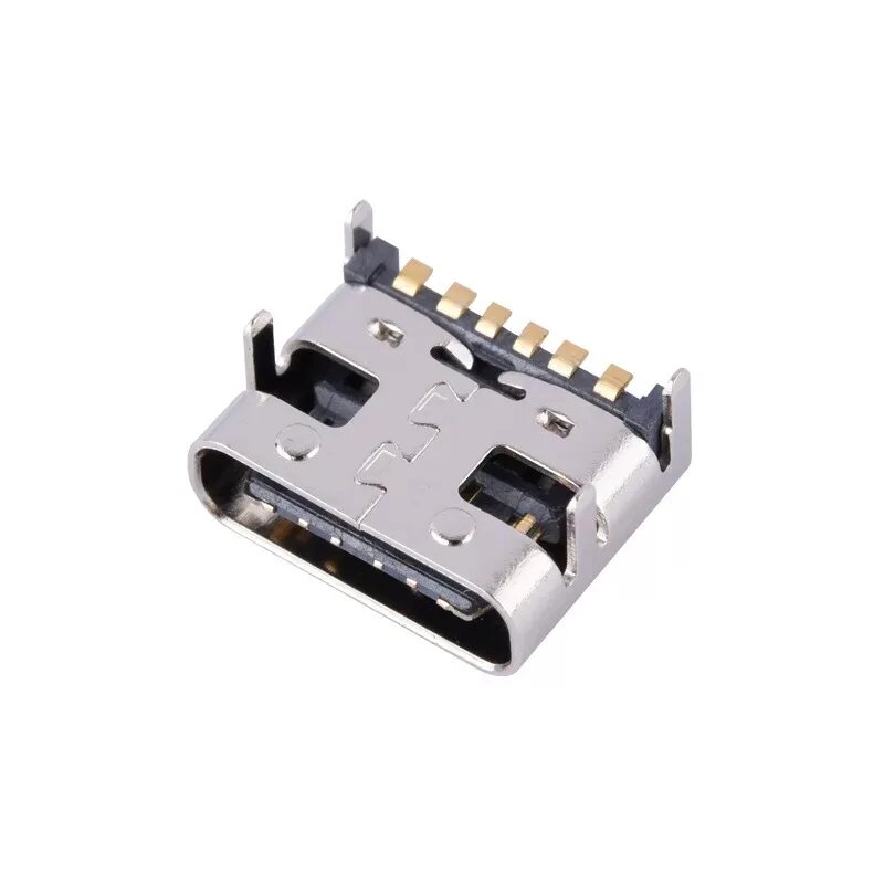 10 шт, разъем Micro USB Type C 3.1 SMT, гнездовой разъем SMD DIP для дизайна печатной платы, сделай сам, сильноточная зарядка