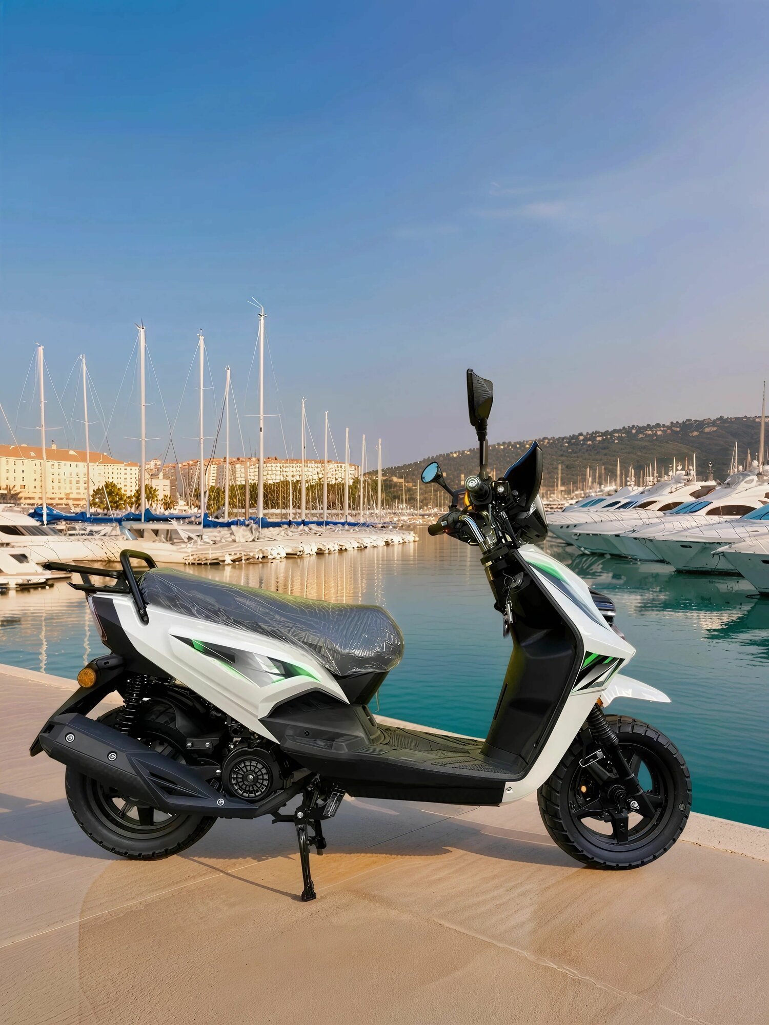 Скутер WIZARD LED WHITE 150 см3 (49,9 см3)