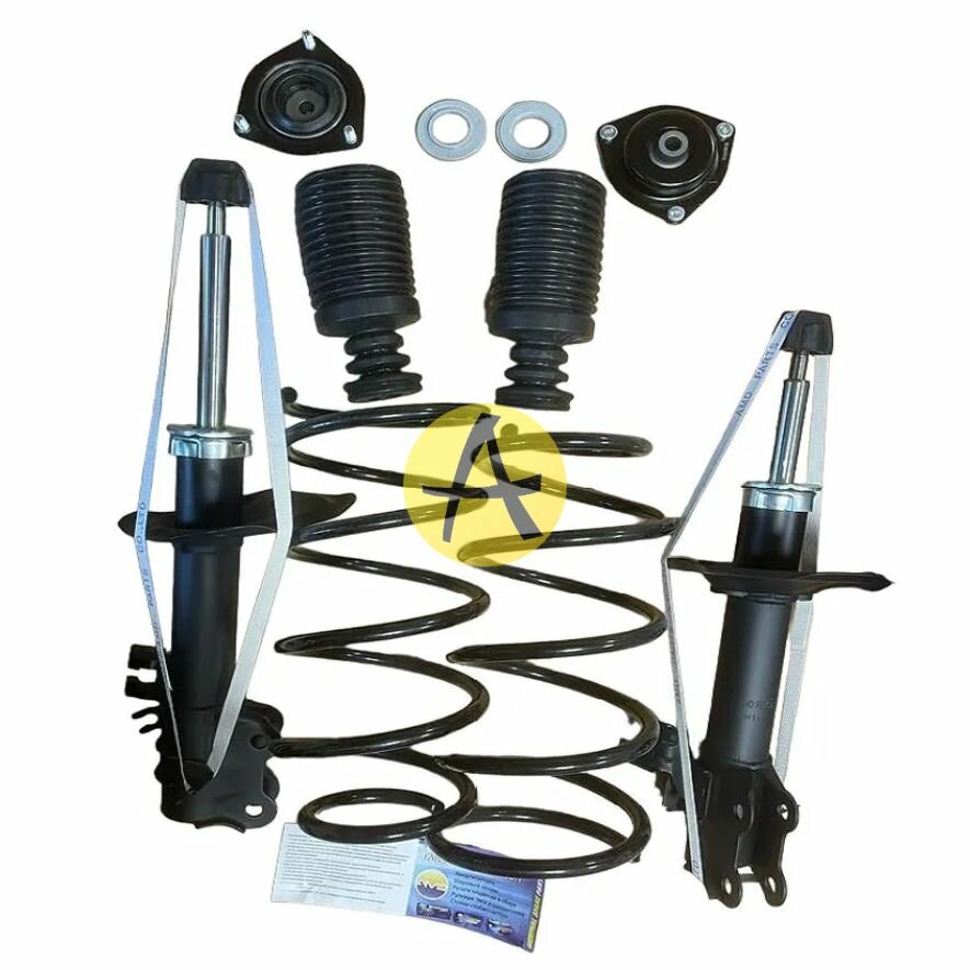 Комплект передней подвески Nissan Almera Classic 2006- (пружины + амортизаторы + опоры + пыльники-отбойники)