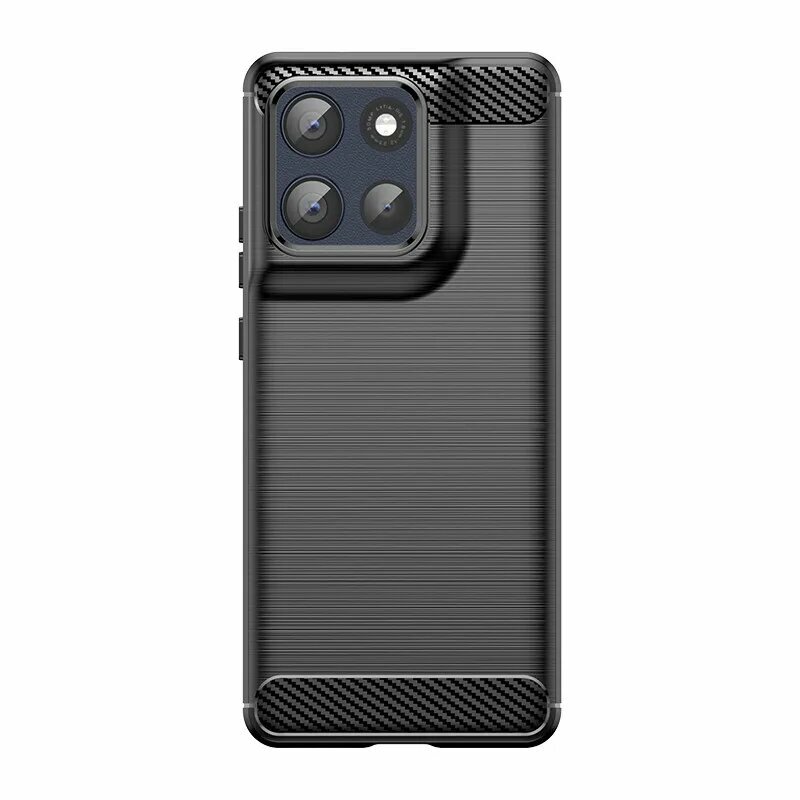 Для Motorola Moto G86 Чехол Moto G86 Power Cover Мягкий силиконовый прочный бампер Защитные чехлы для телефонов для Motorola Moto G86 Funda Моторола Мото G86 Пай, Черный, Black