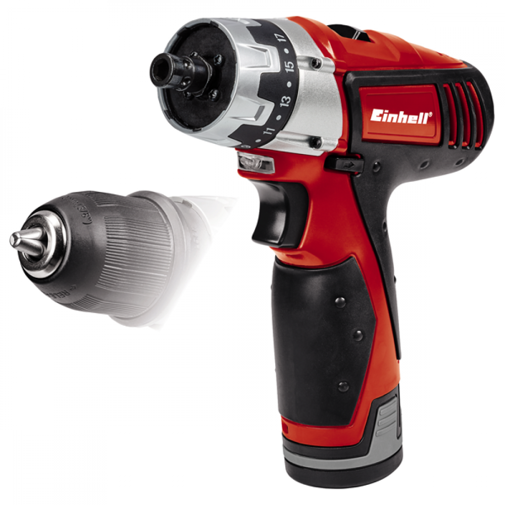 Аккумуляторная дрель-шуруповерт Einhell TC-CD 12 Li 4513206, цвет красный