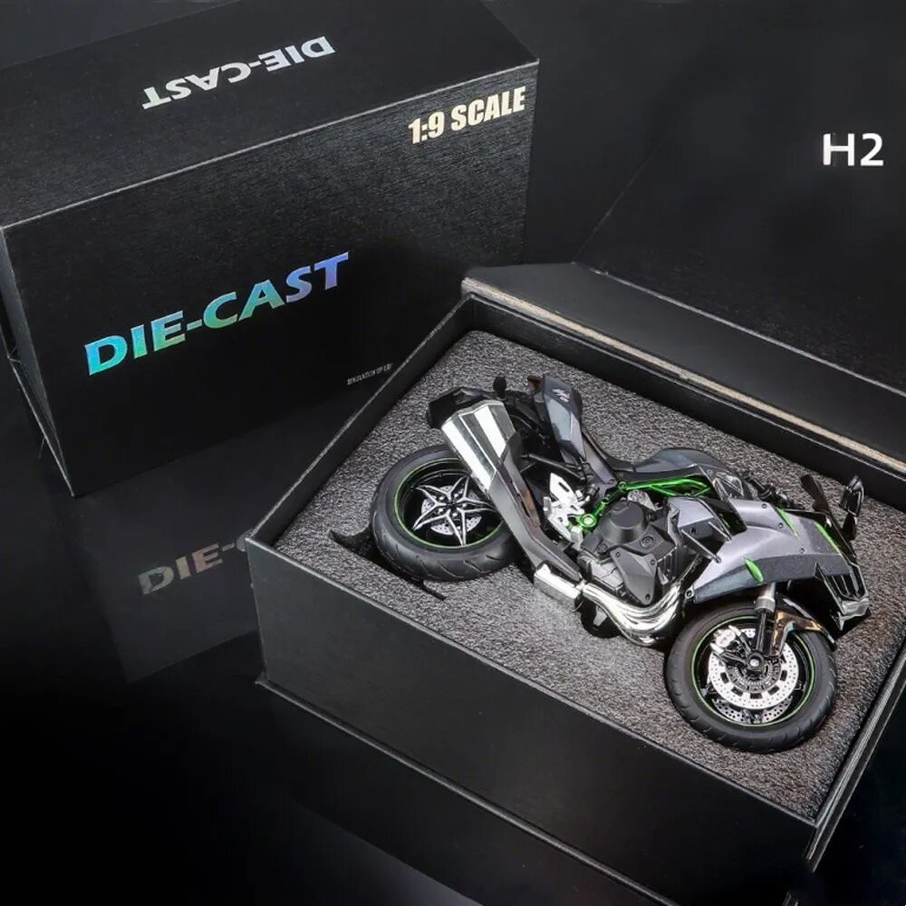 Коллекционные модели Мотоциклы Кавасаки H2 металлическая модель 1:9 Kawasaki H2