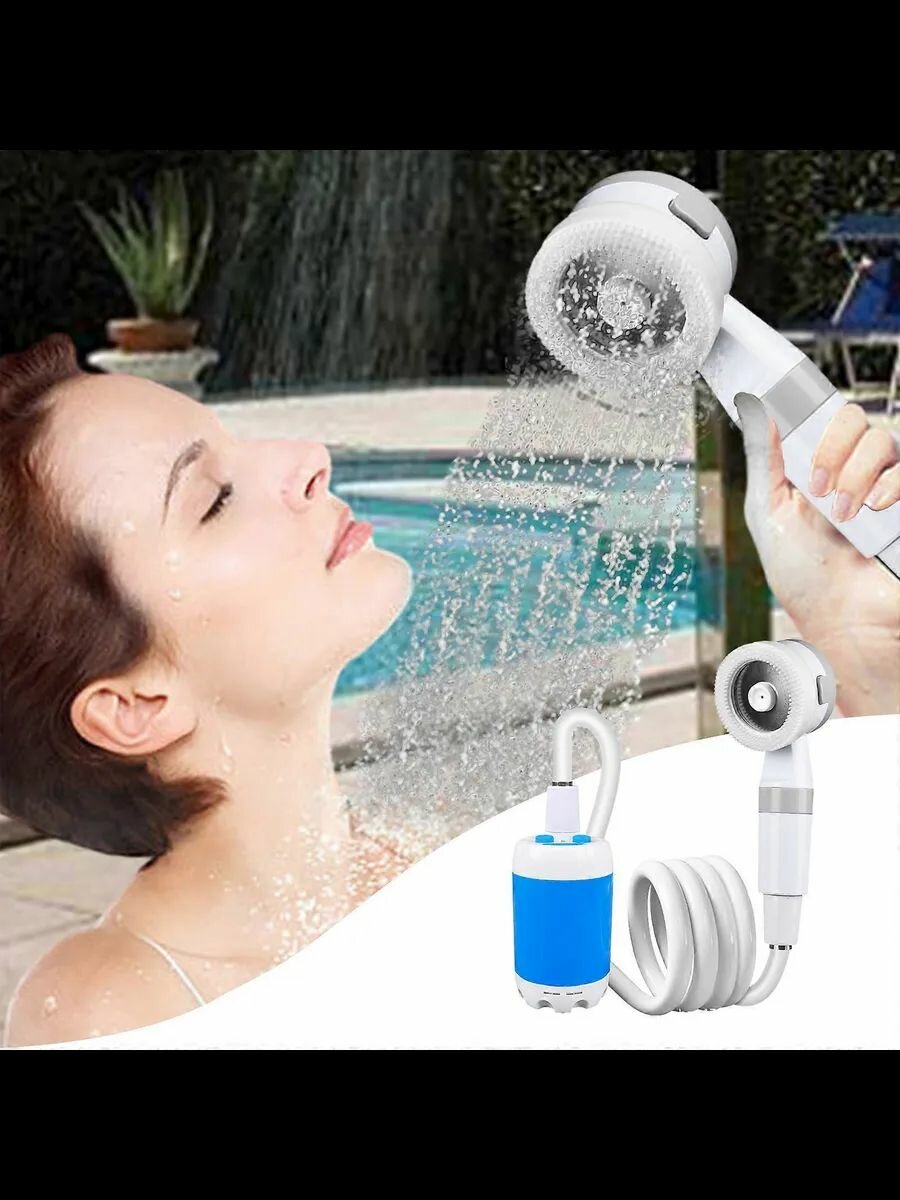 Садовая кабина с подогревом Летний душ 60л для дачи Портативная конструкция