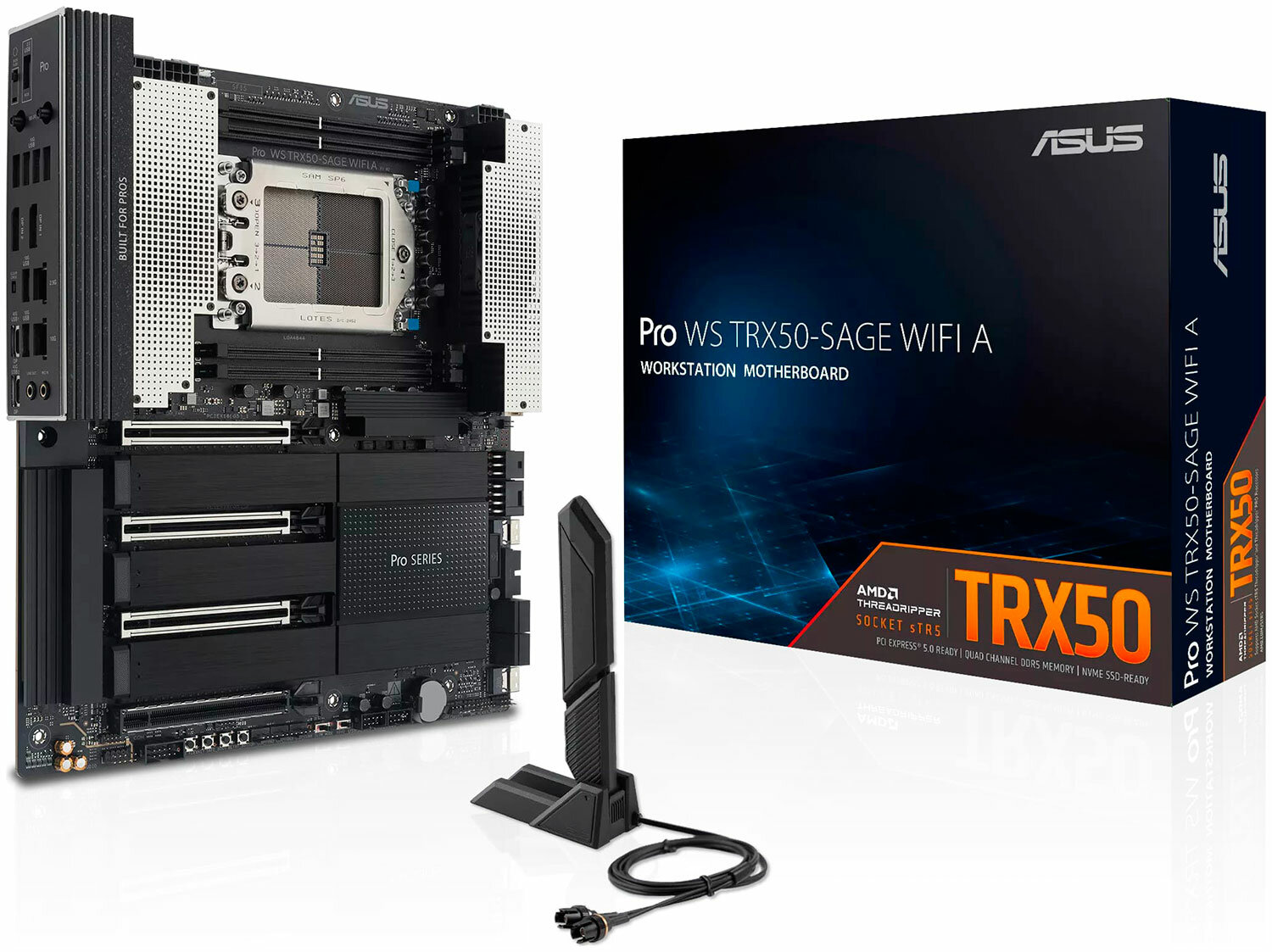 Материнская плата Asus PRO WS TRX50-SAGE WIFI A (TRX50, CEB)