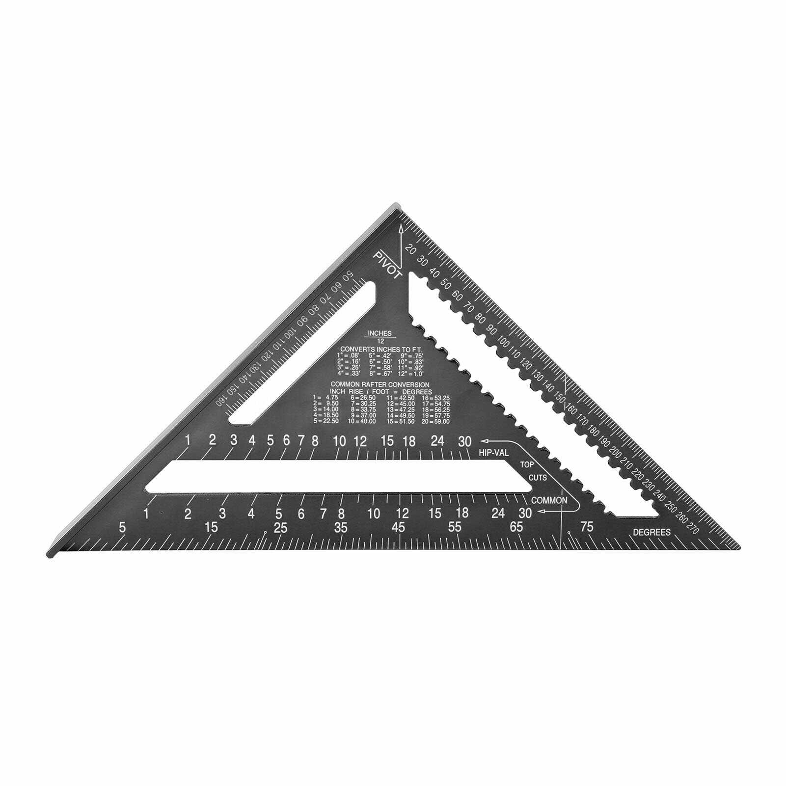 Алюминиевый сплав Треугольник Треугольник Метрика Imperial Clear Scale Высокая точность.