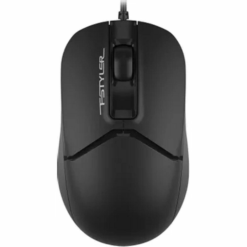 A4Tech Мышь Fstyler FM12S черный оптическая 1200dpi silent USB 3but