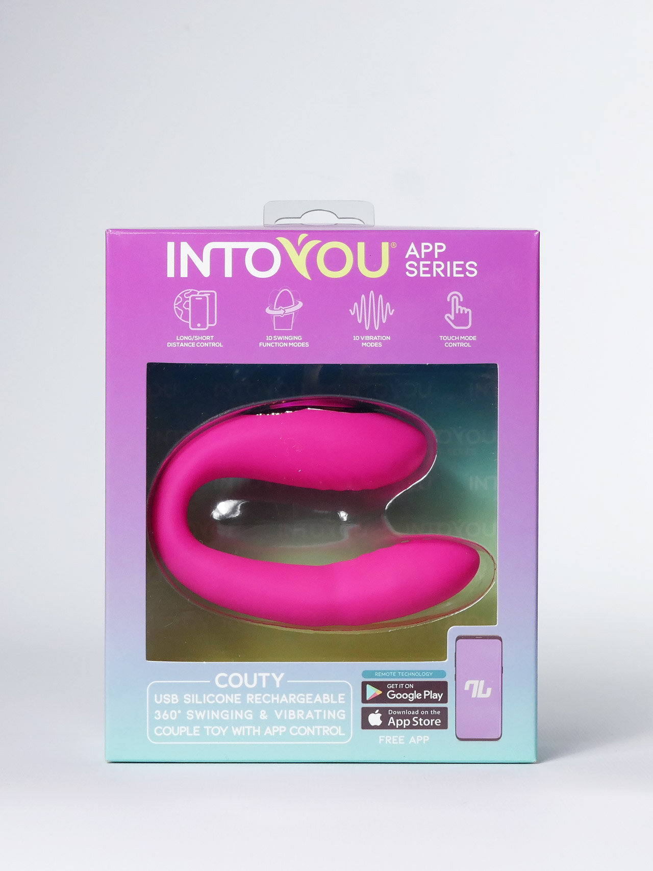Интерактивный вибростимулятор для пар с вращающимися движениями IntoYou Couty