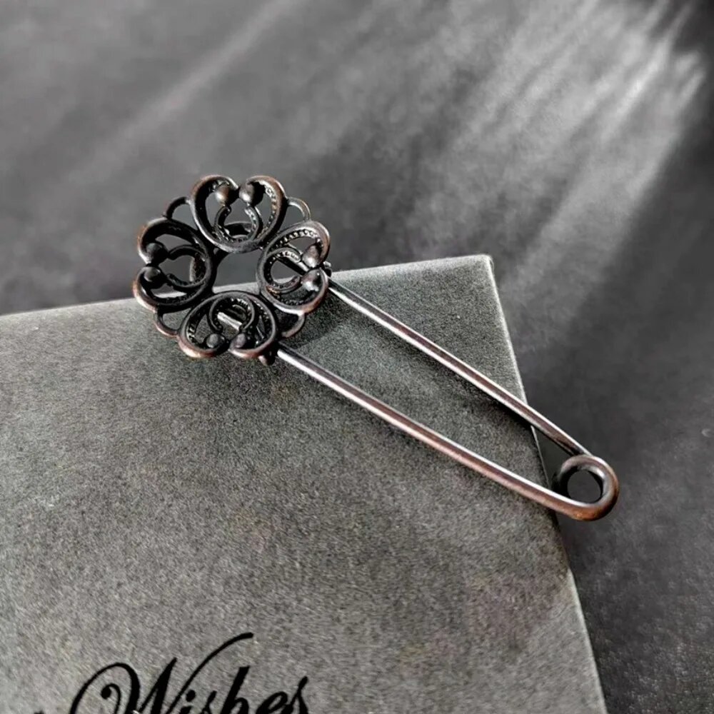 Большие черные регулируемые металлические булавки E 55mm