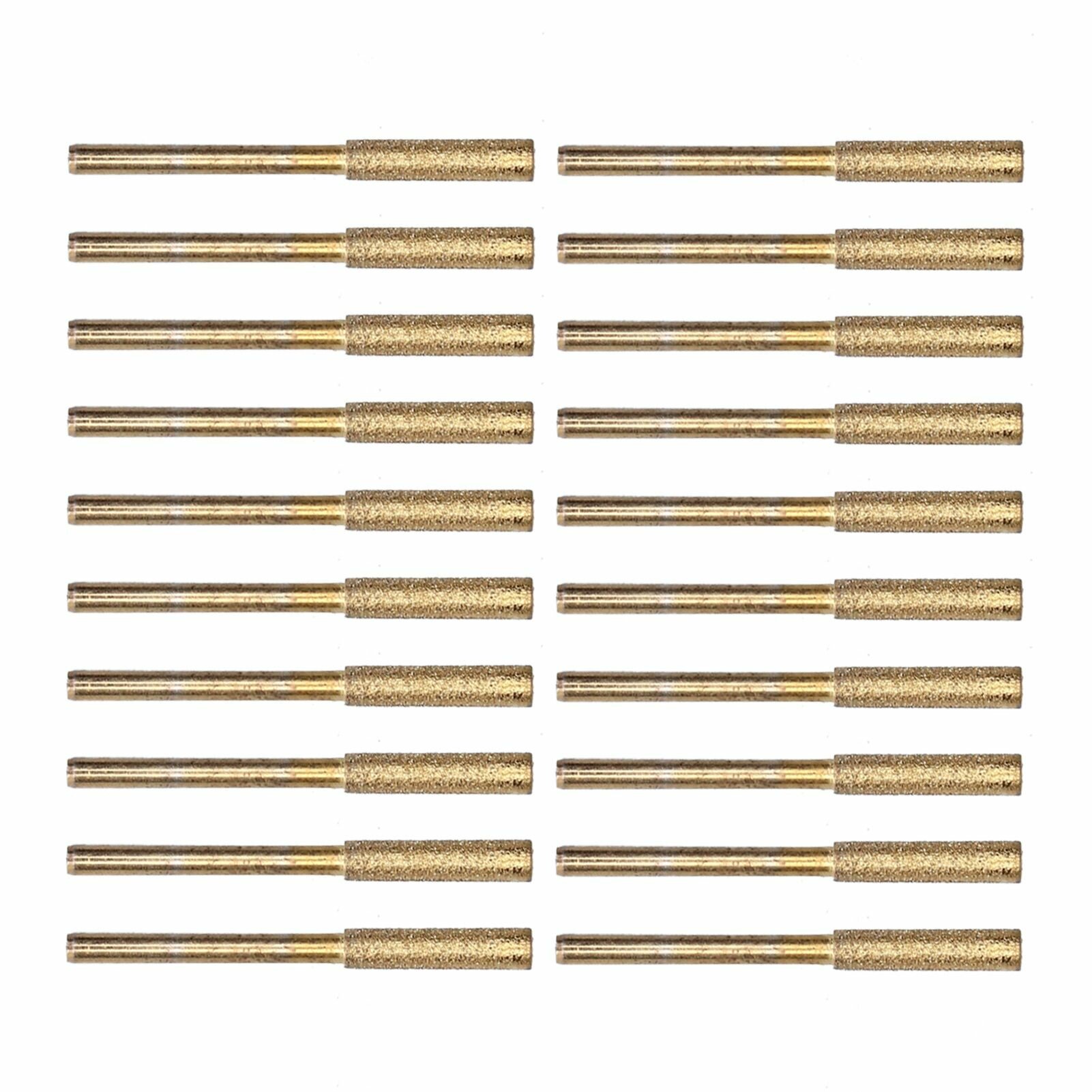 20 шт, точилка для бензопилы, шлифовальная головка, вращающийся набор инструментов для заточки напильников, золото 4,8 мм