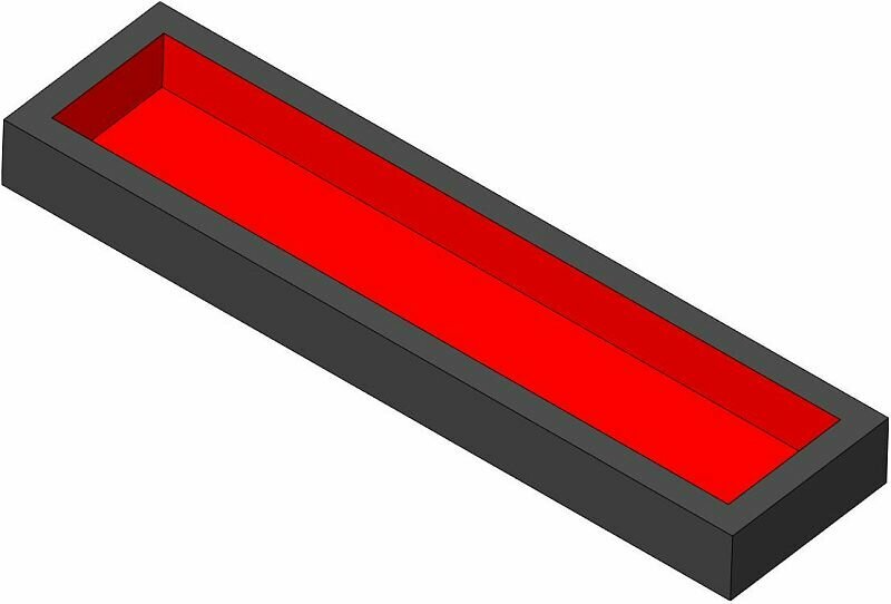 Ложемент - вкладыш.335x85 мм для инструментальных тележеr Premium, Pro, Garage