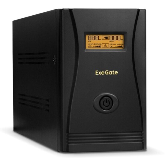 Источники бесперебойного питания Exegate SpecialPro Smart LLB-2000. LCD. AVR.4SH. RJ 2000VA/1200W