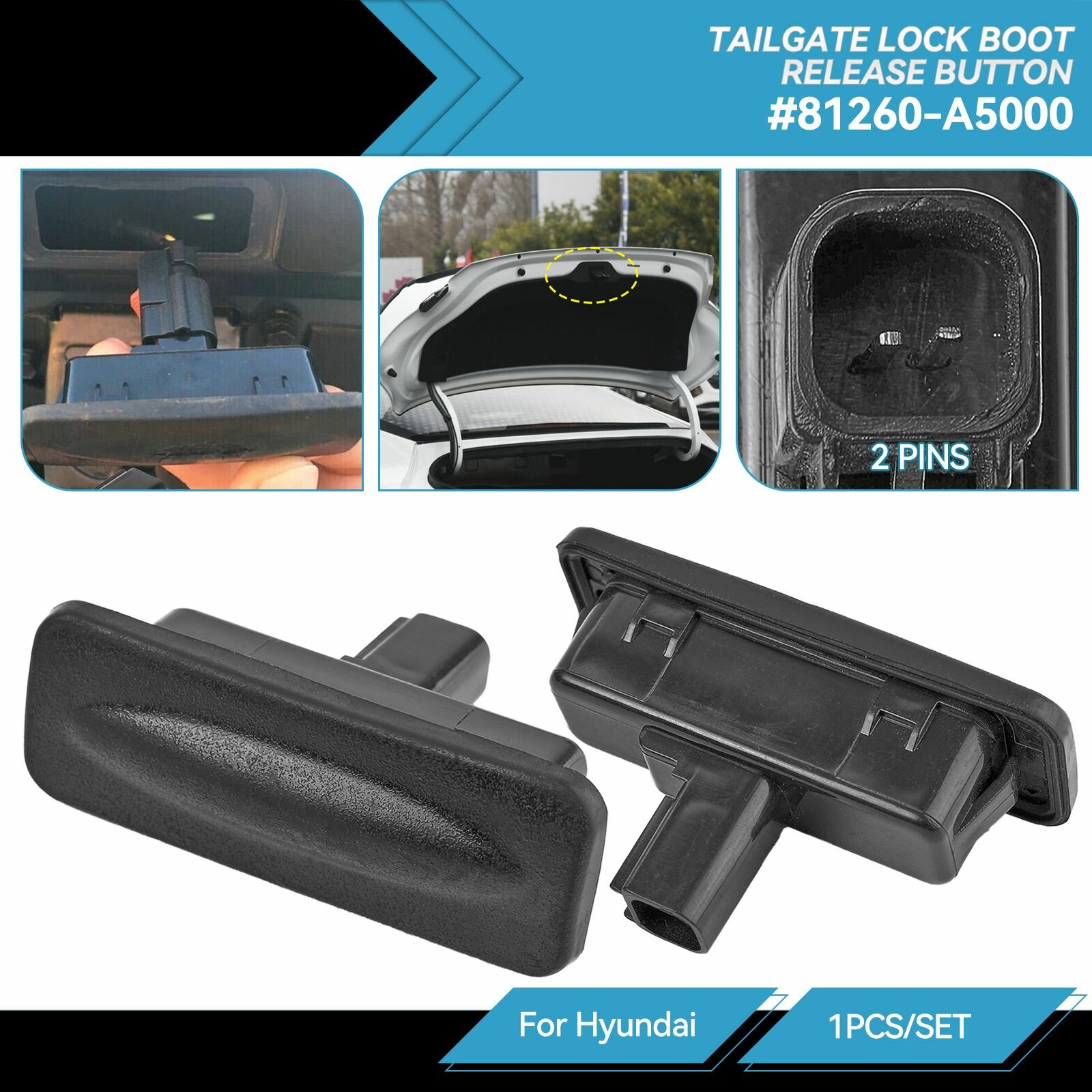 Демпфер замка двери автомобиля Hyundai Elantra GT I30 GD Kia Ceed 2013-2018 прочная и надежная замена, прямой монтаж, черный пластик