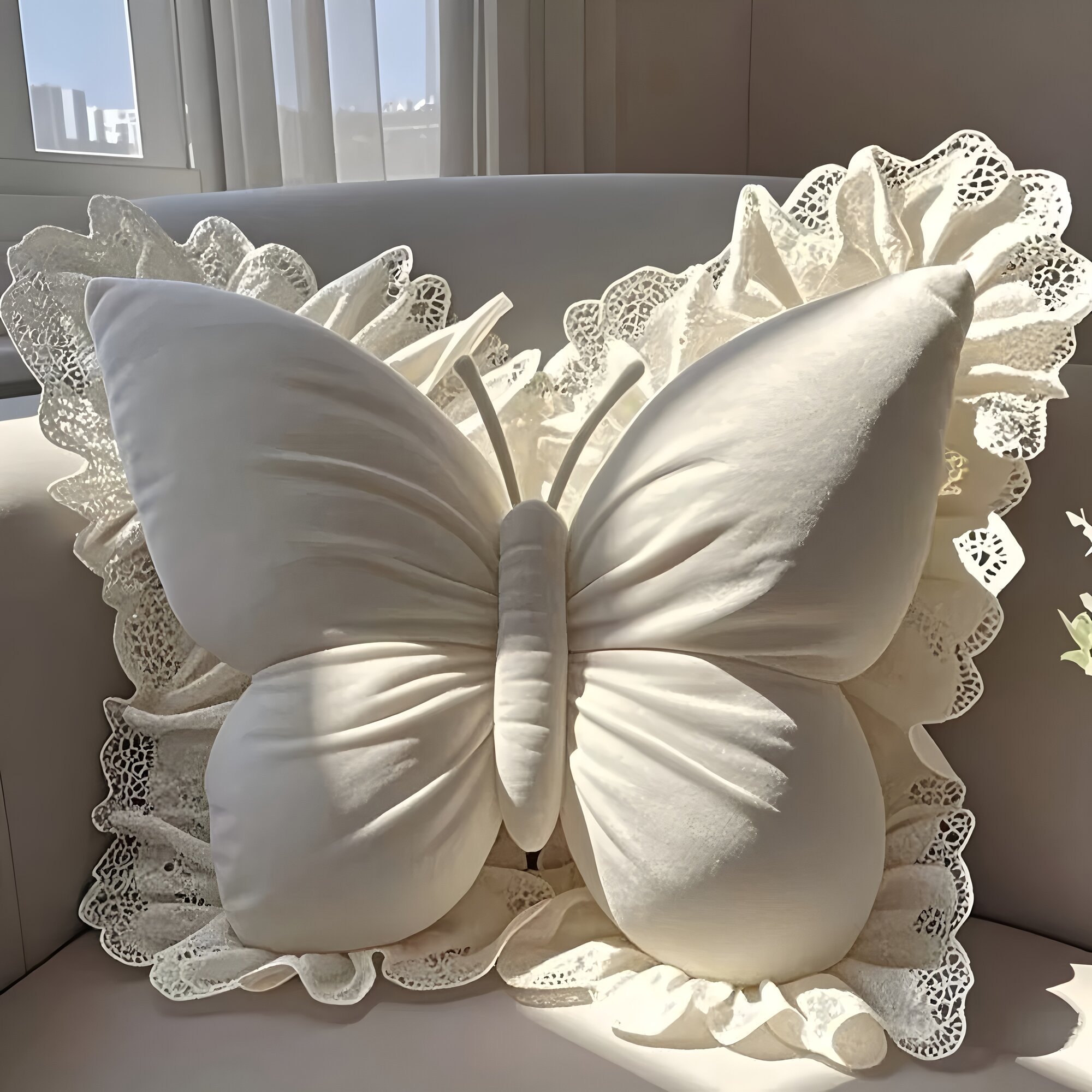 Подушка-игрушка, для спины, ватин, гипоаллергенная, 45x50 см