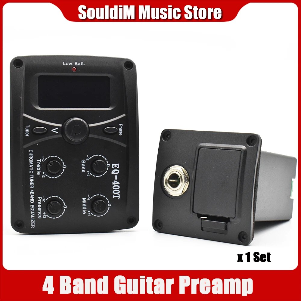 SoulDiM EQ-400T Звукосниматель для акустической гитары с эквалайзером