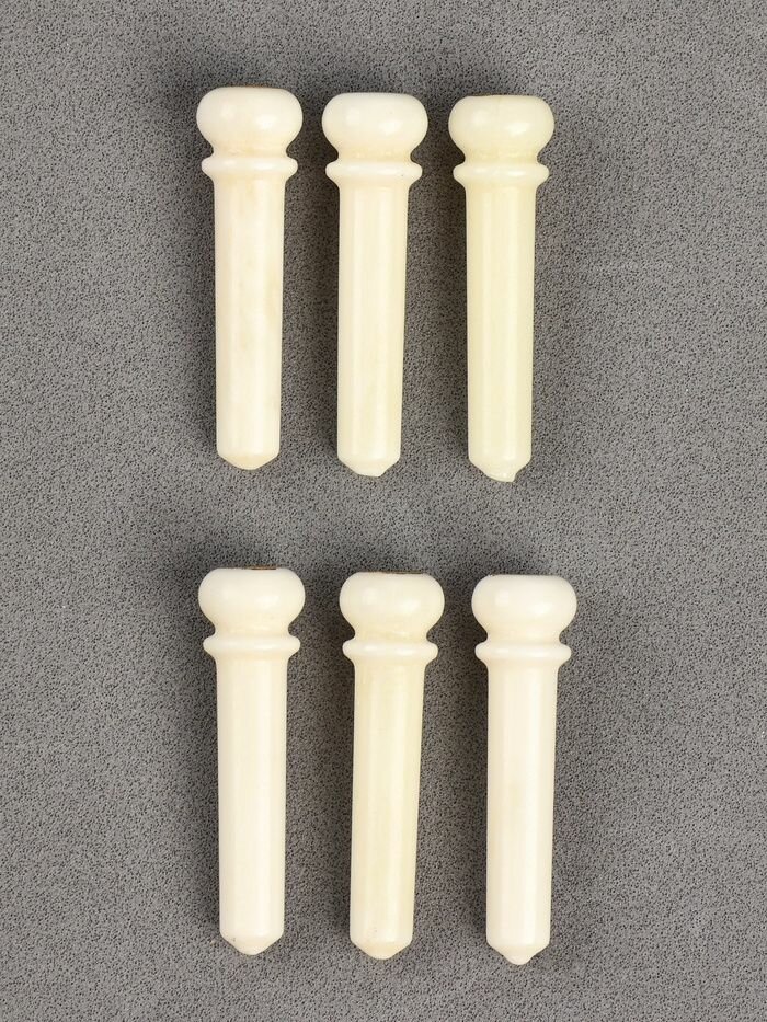 Набор фиксаторов струн Music life, 6 штук, белый, из кости