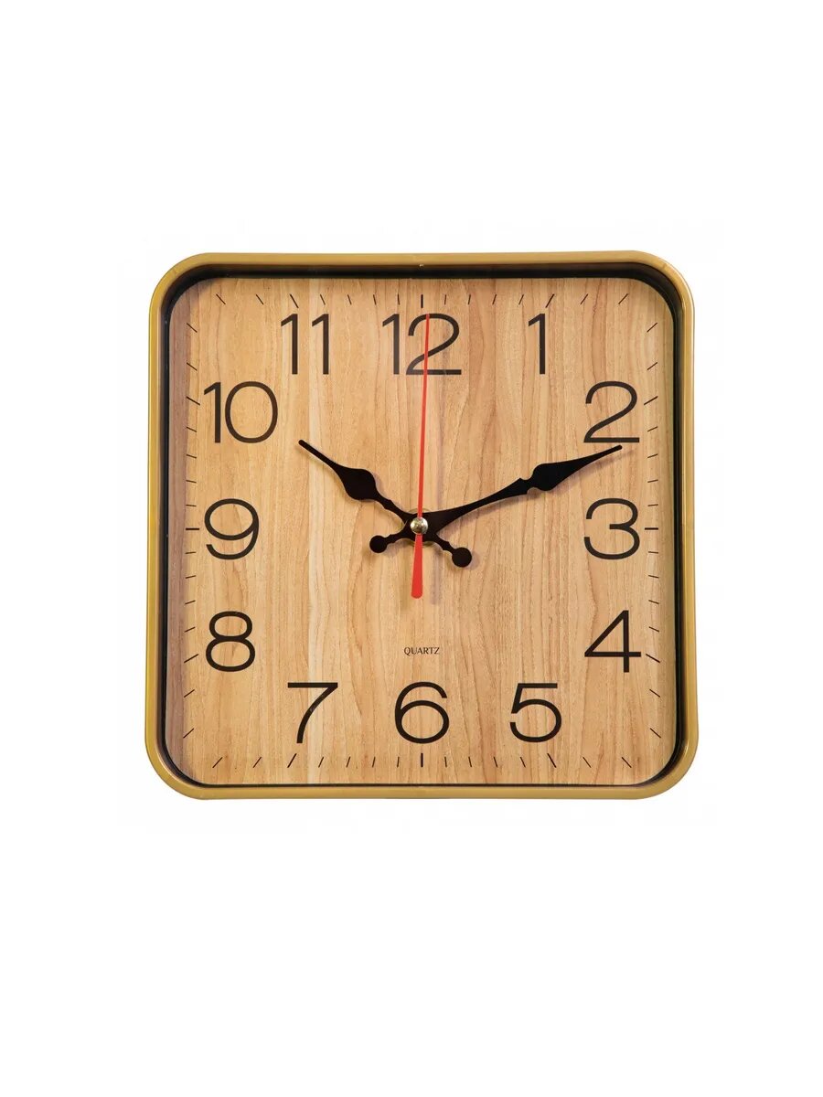 Часы настенные аналоговые WallC-S62P D19см бежевый