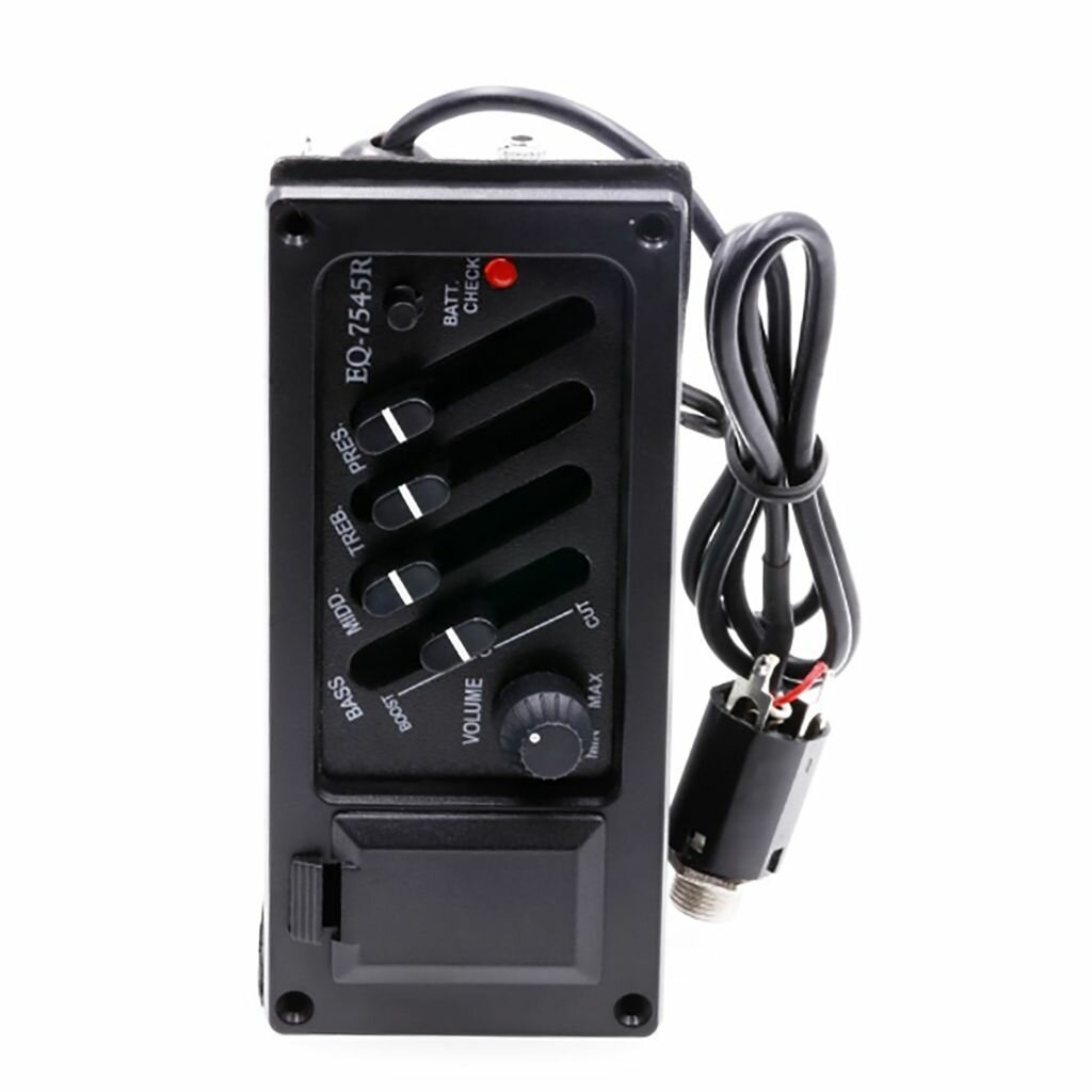 Модифицированный звукосниматель для акустической гитары EQ7545R с четырьмя ступенями