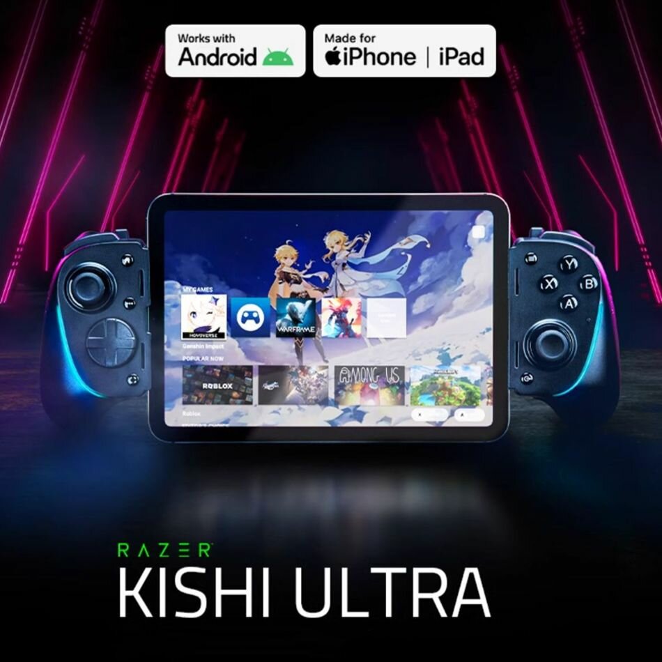Мобильный геймпад Razer KiShi Ultra Type-C для Android и iPhone 15/16, игровой контроллер для телефона / смартфона