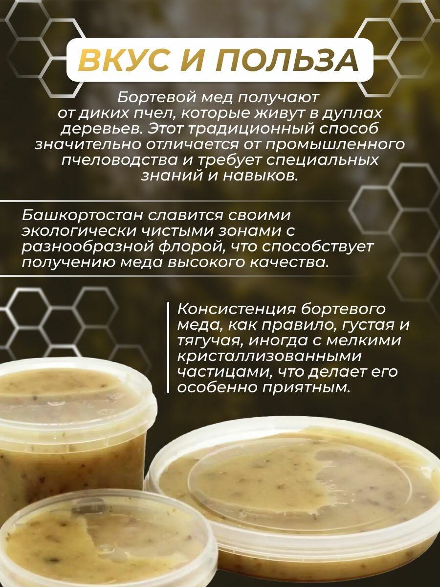 Бортевой Дикий мед, перга, пыльца